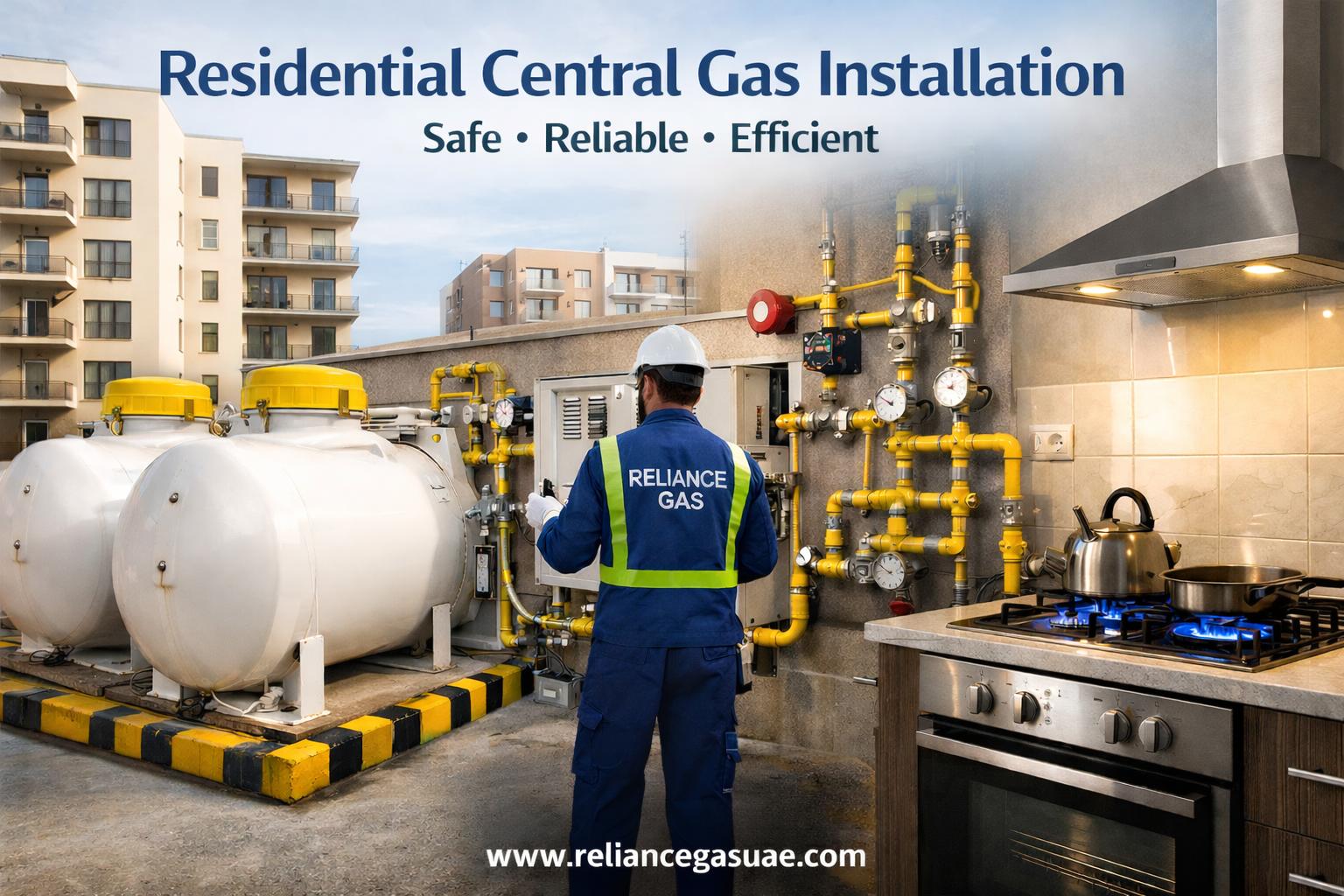 Residential Central Gas Installation in UAE